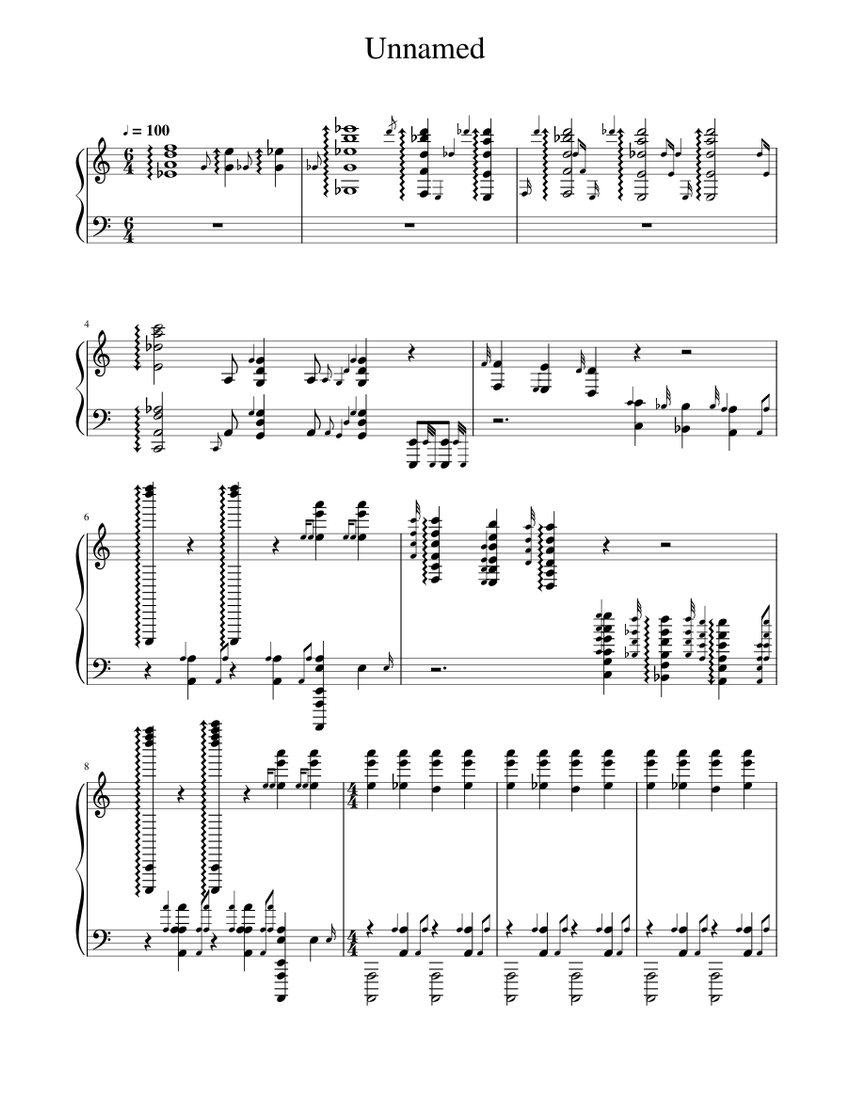 Unnamed Sheet music for Piano (Solo) | Musescore.com