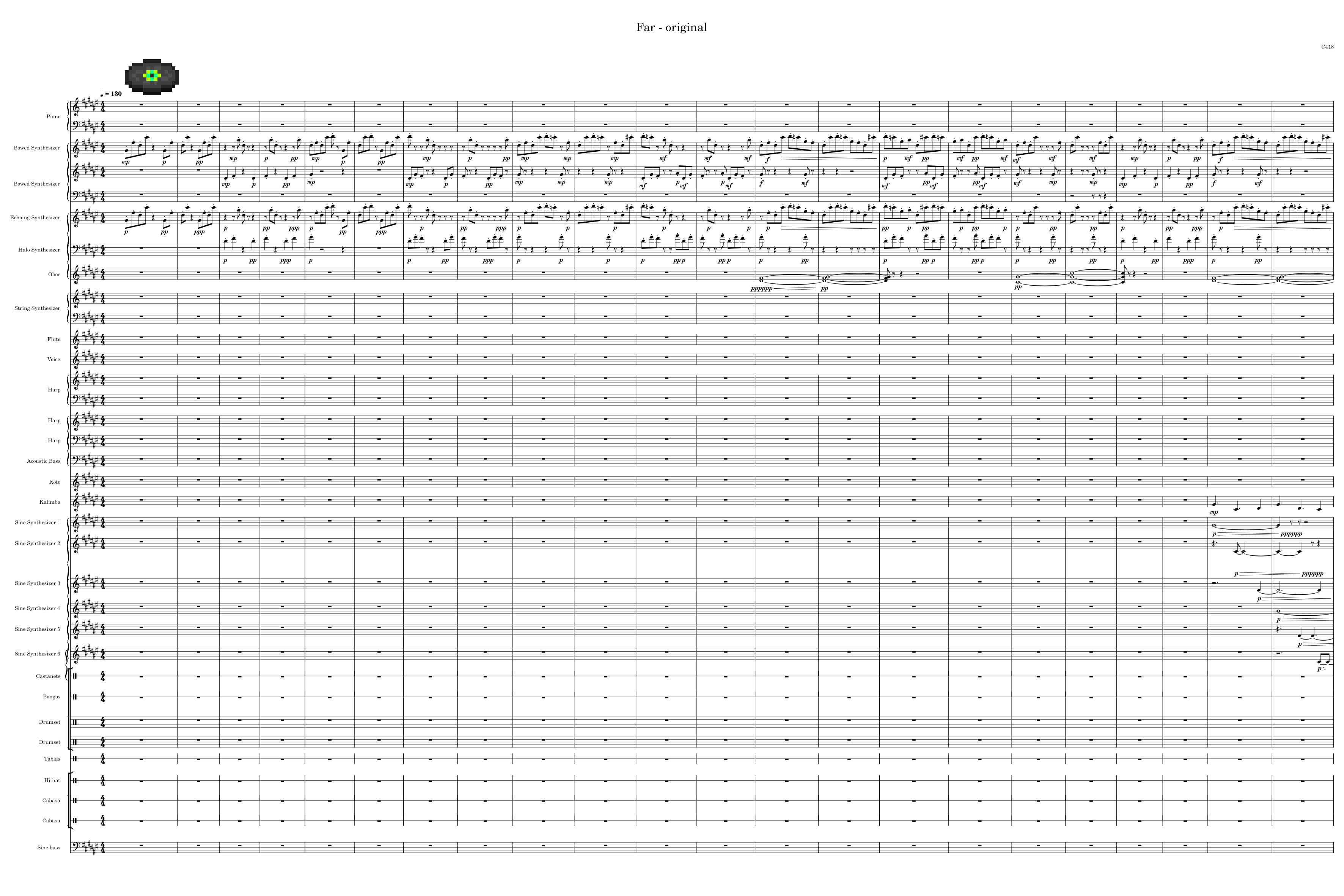 Far (Music Disc) – original Sheet Music for Piano, Vocals, Flute, Oboe ...