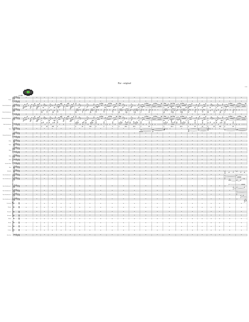 Far (Music Disc) – original Sheet music for Piano, Vocals, Flute, Oboe ...