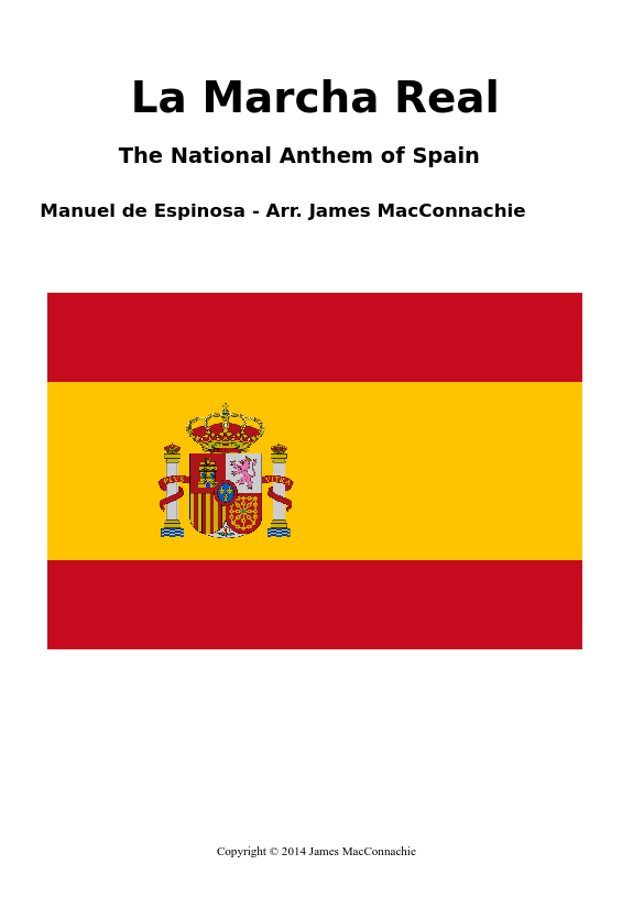 La Marcha Real-National Anthem of Spain (Great Anthem) Sheet Music for ...