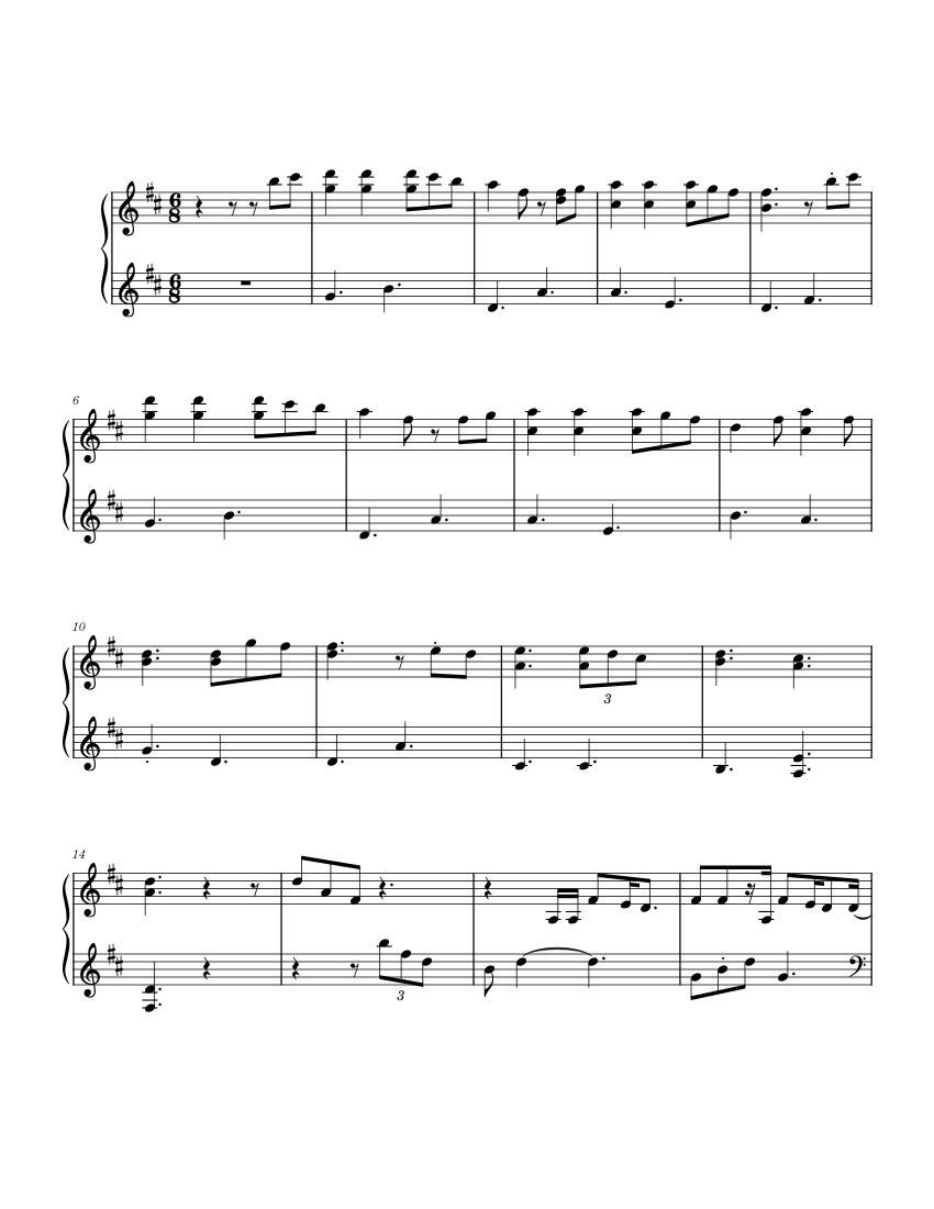 Piccola stella – Ultimo Sheet music for Piano (Piano-Voice) | Musescore.com