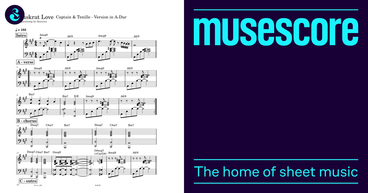 Muskrat love – Captain & Tennille Sheet music for Piano (Solo) Easy ...
