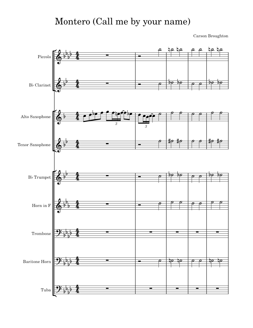 Montero (Call Me By Your Name) – Lil Nas X Montero_(Call_me_by_your ...