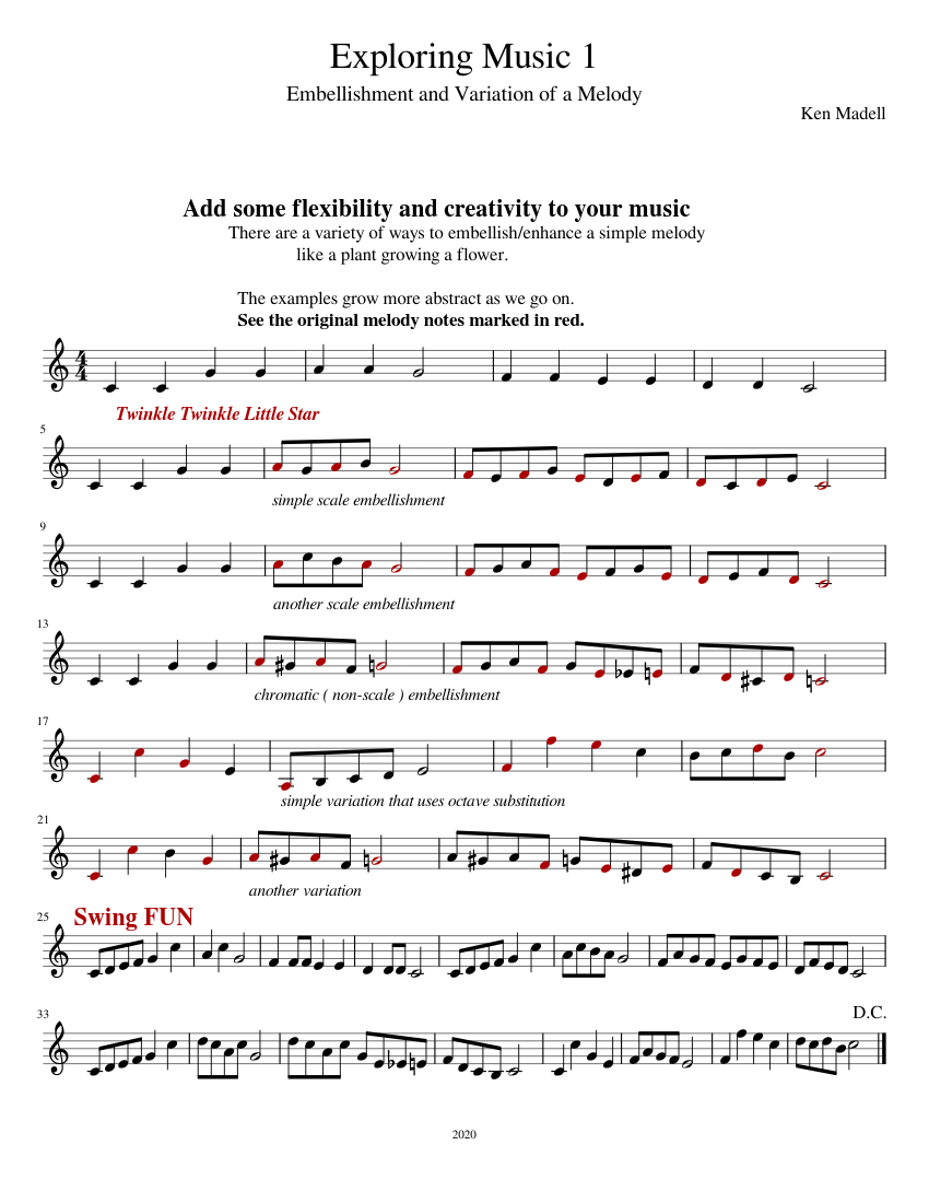 Exploring Music 1 Sheet music for Piano (Solo) Easy | Musescore.com