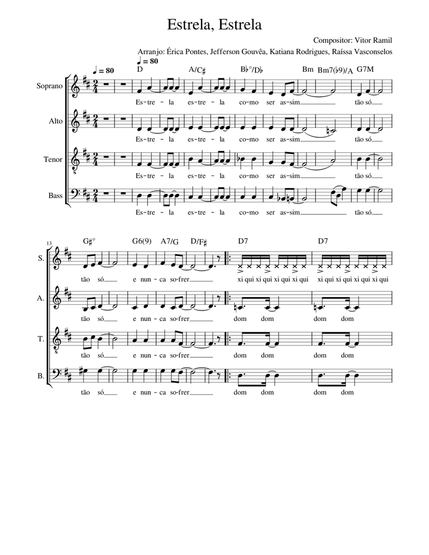 Estrela, Estrela oficial - piano tutorial