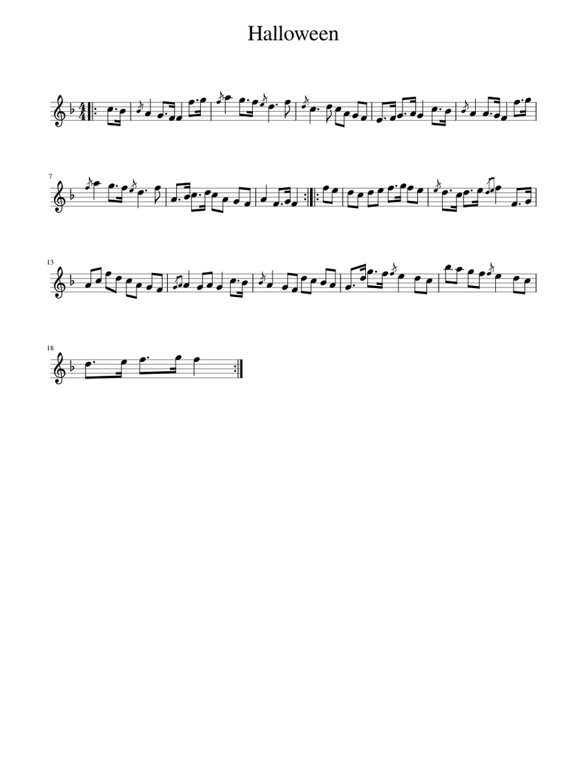 Halloween Sheet music for Piano (Solo) Easy | Musescore.com