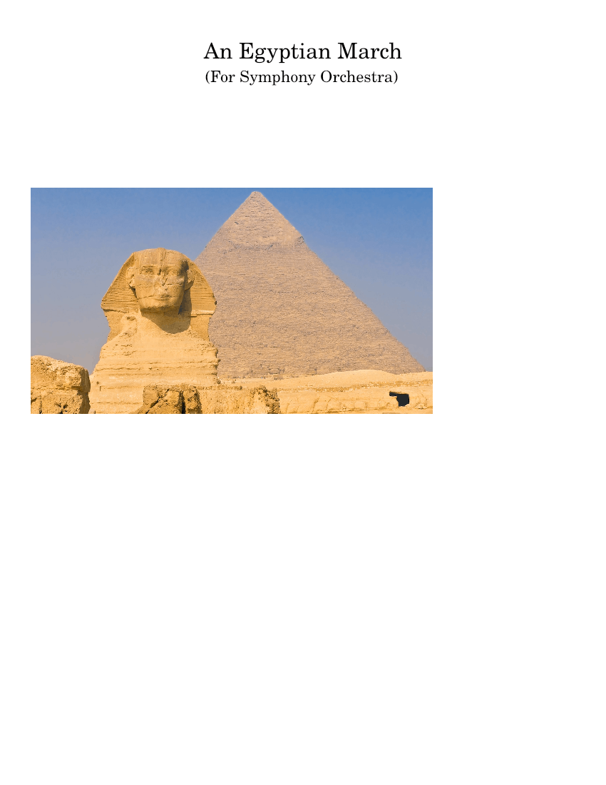 An Egyptian March - By Derek Zhu Sheet music for Piano, Trombone, Tuba ...