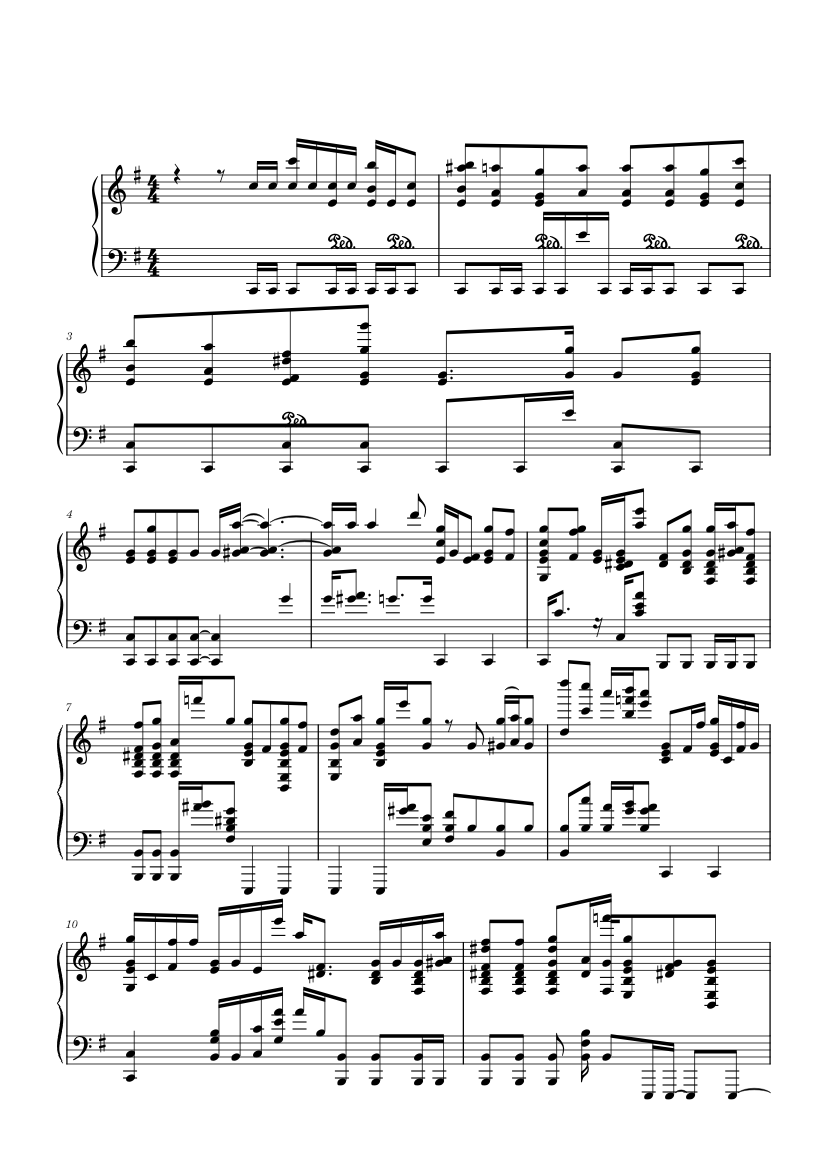 pixel pig Sheet music for Piano (Solo) | Musescore.com