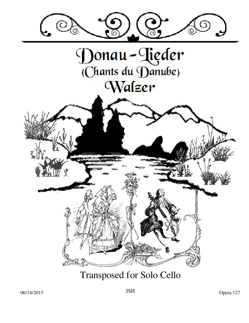 Donau-Lieder Walzer Sheet music for Cello (Solo) | Download and print in PDF or MIDI free sheet ...