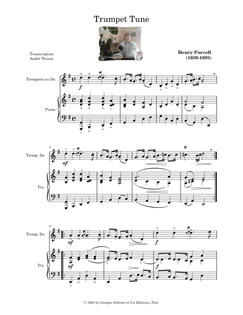 Trumpet Tune Sheet music for Piano, Trumpet in c (Solo) | Musescore.com