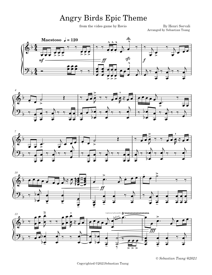 Angry Birds Epic Theme – Elvira Bjorkman & Henri Sorvali Angry Birds ...