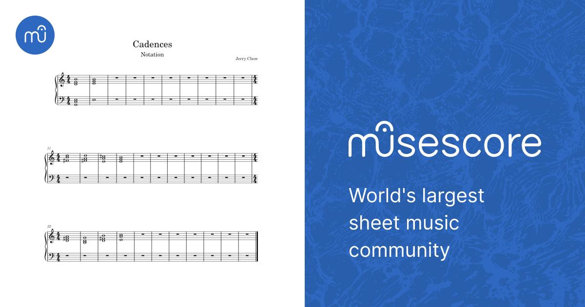 Cadences Sheet music for Piano (Solo) Easy | Musescore.com