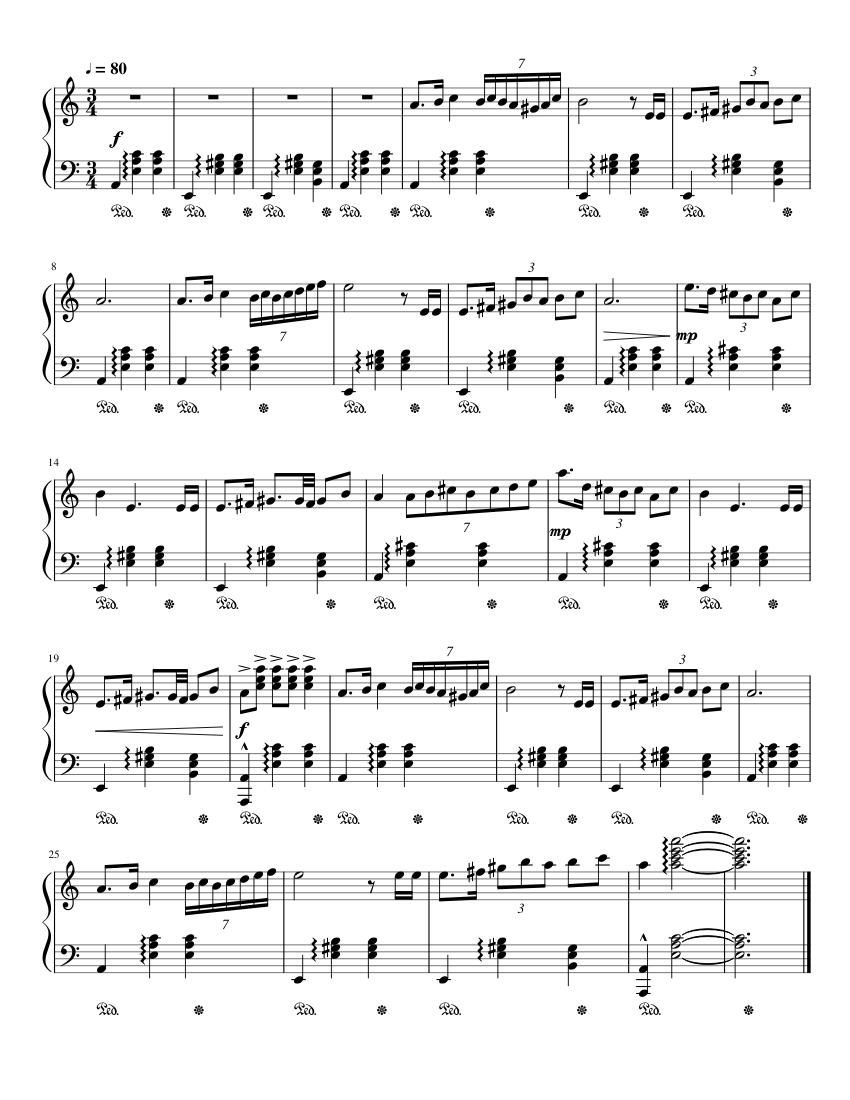 Daily Short Piano Piece 1 - piano tutorial