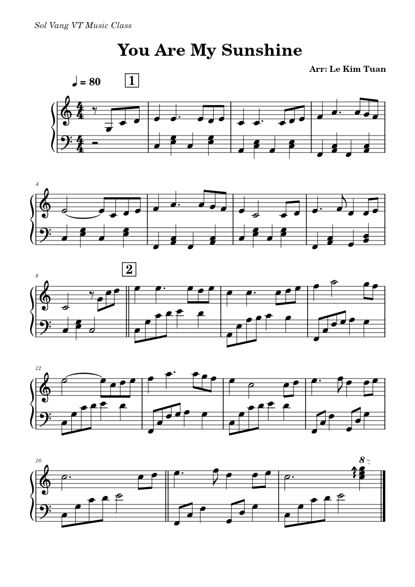 You_Are_My_Sunshine Sheet music for Piano (Solo) Easy | Musescore.com
