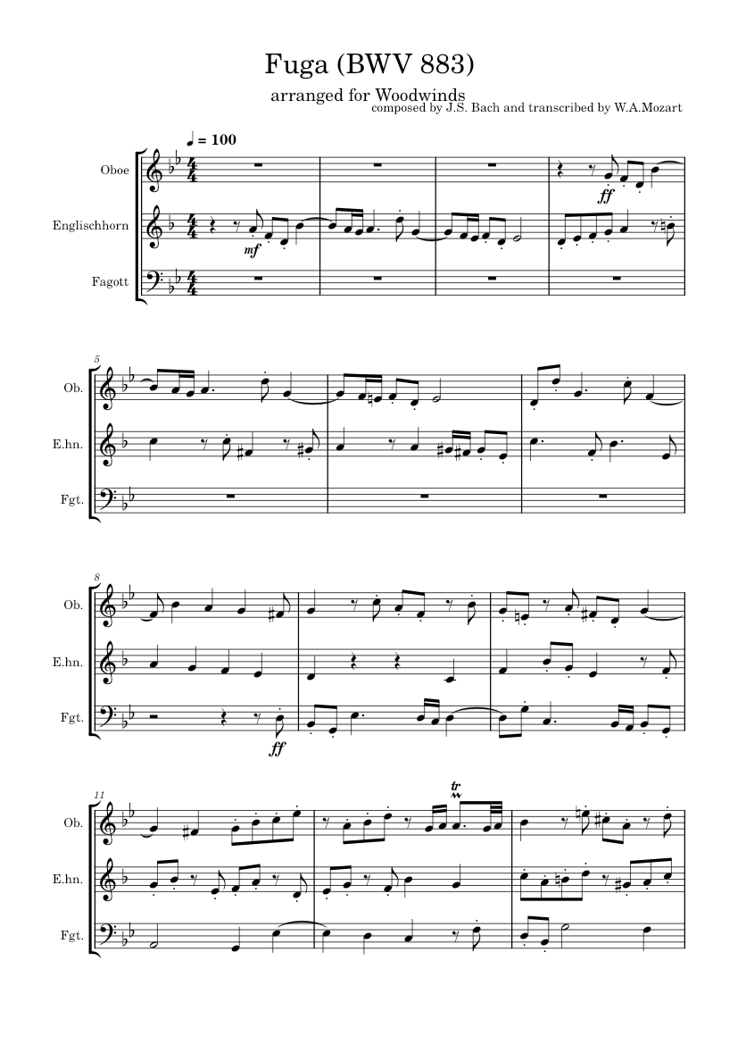 Prelude and Fugue in F-sharp minor, BWV 883 – Johann Sebastian Bach ...