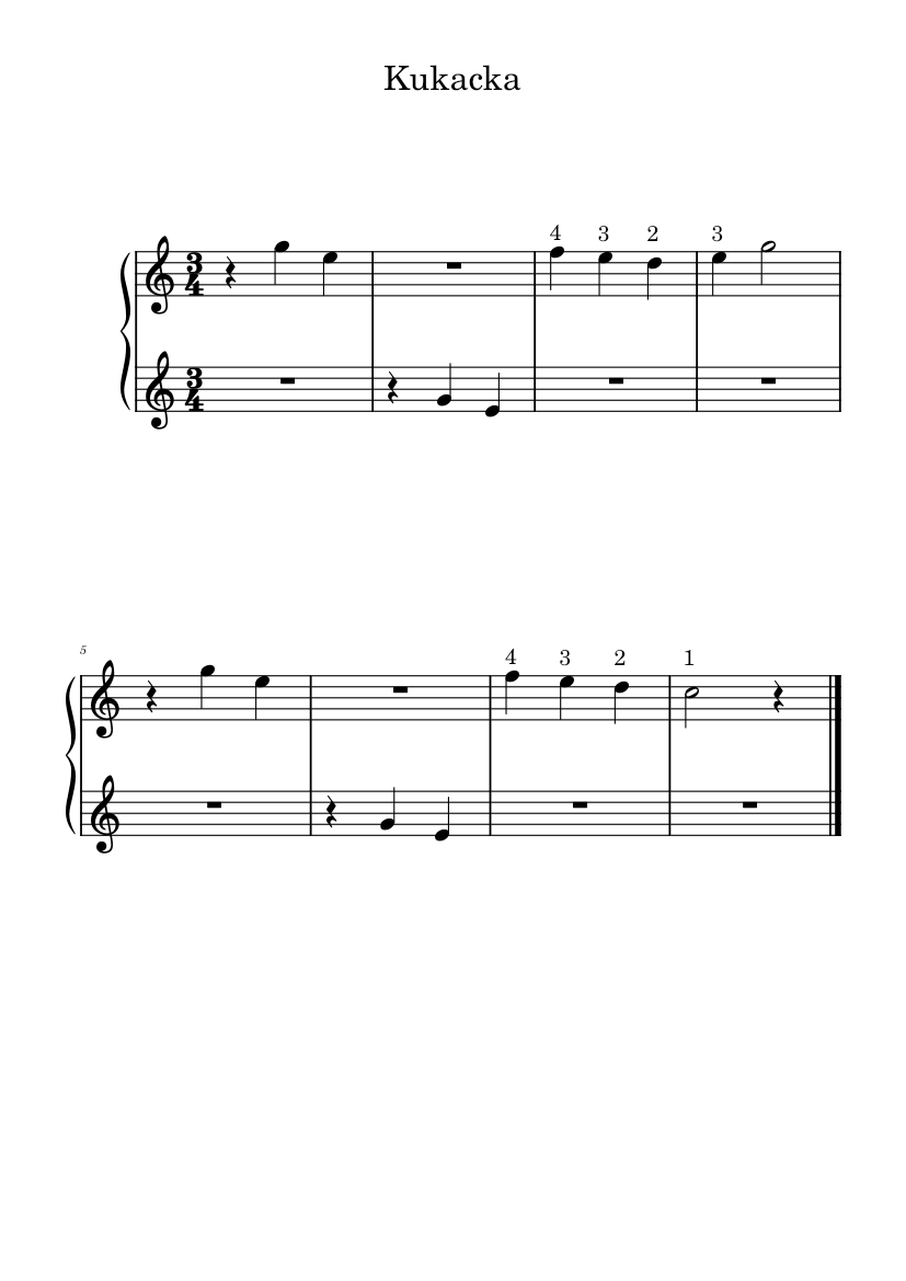 Kukacka 22 Sheet music for Piano (Solo) Easy | Musescore.com