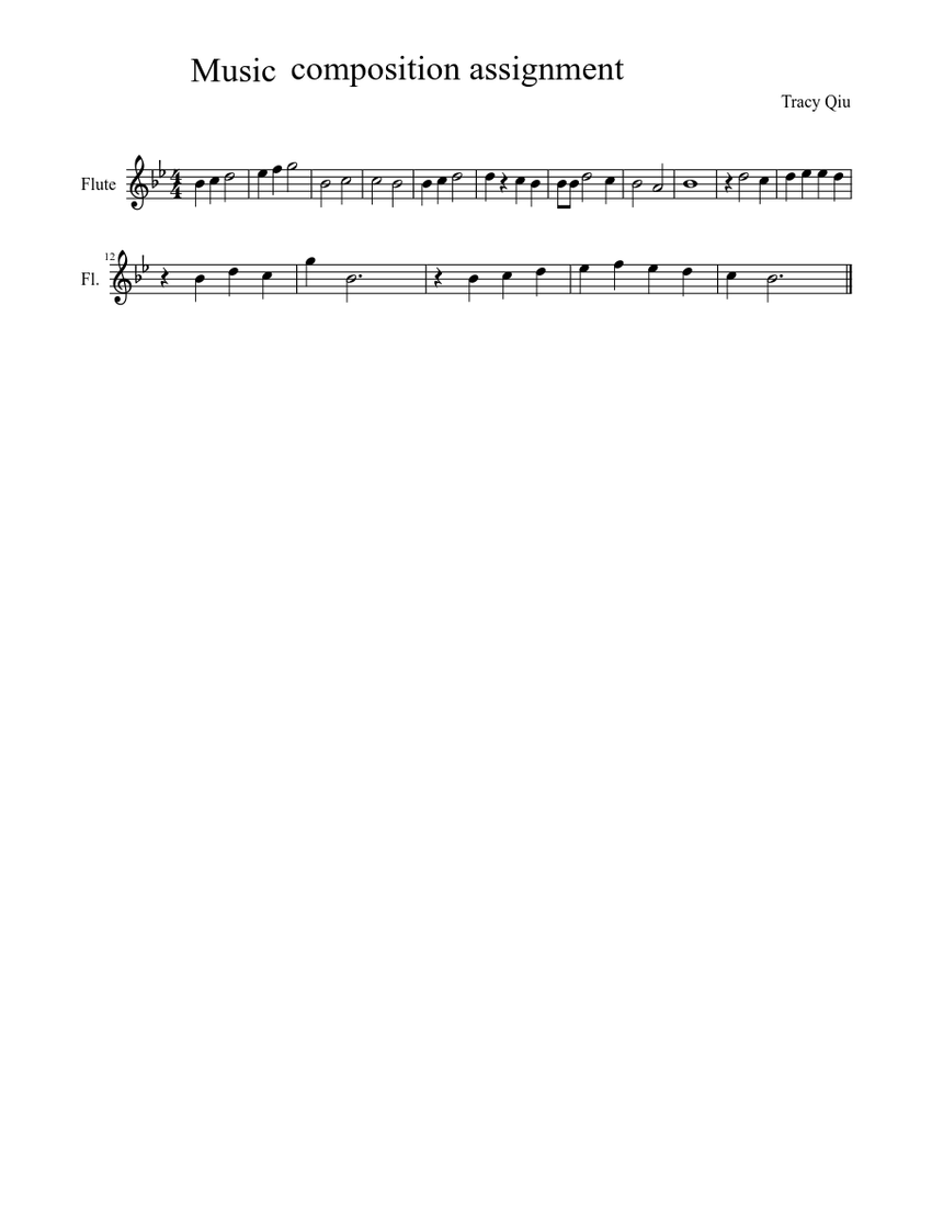 Music Composition Assignment - piano tutorial