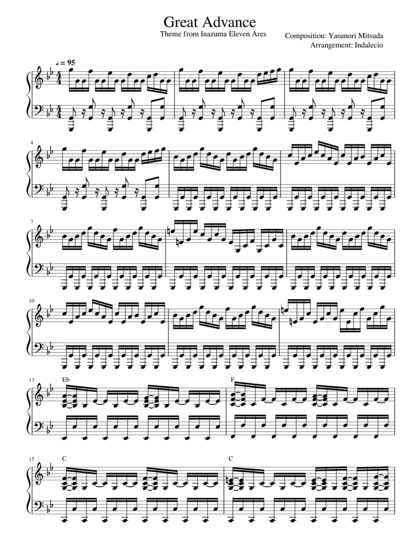 Great_Advance Sheet music for Piano (Solo) | Musescore.com