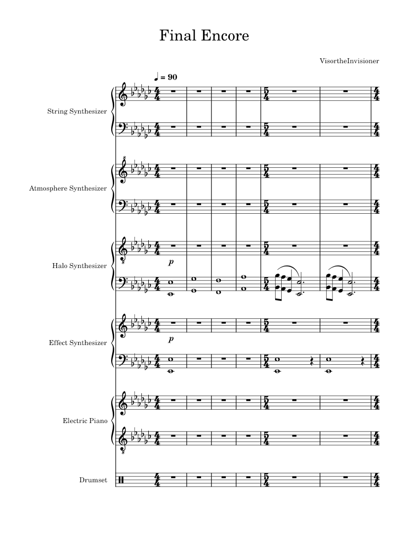 Final Encore Sheet music for Piano, Drum group, Strings group ...