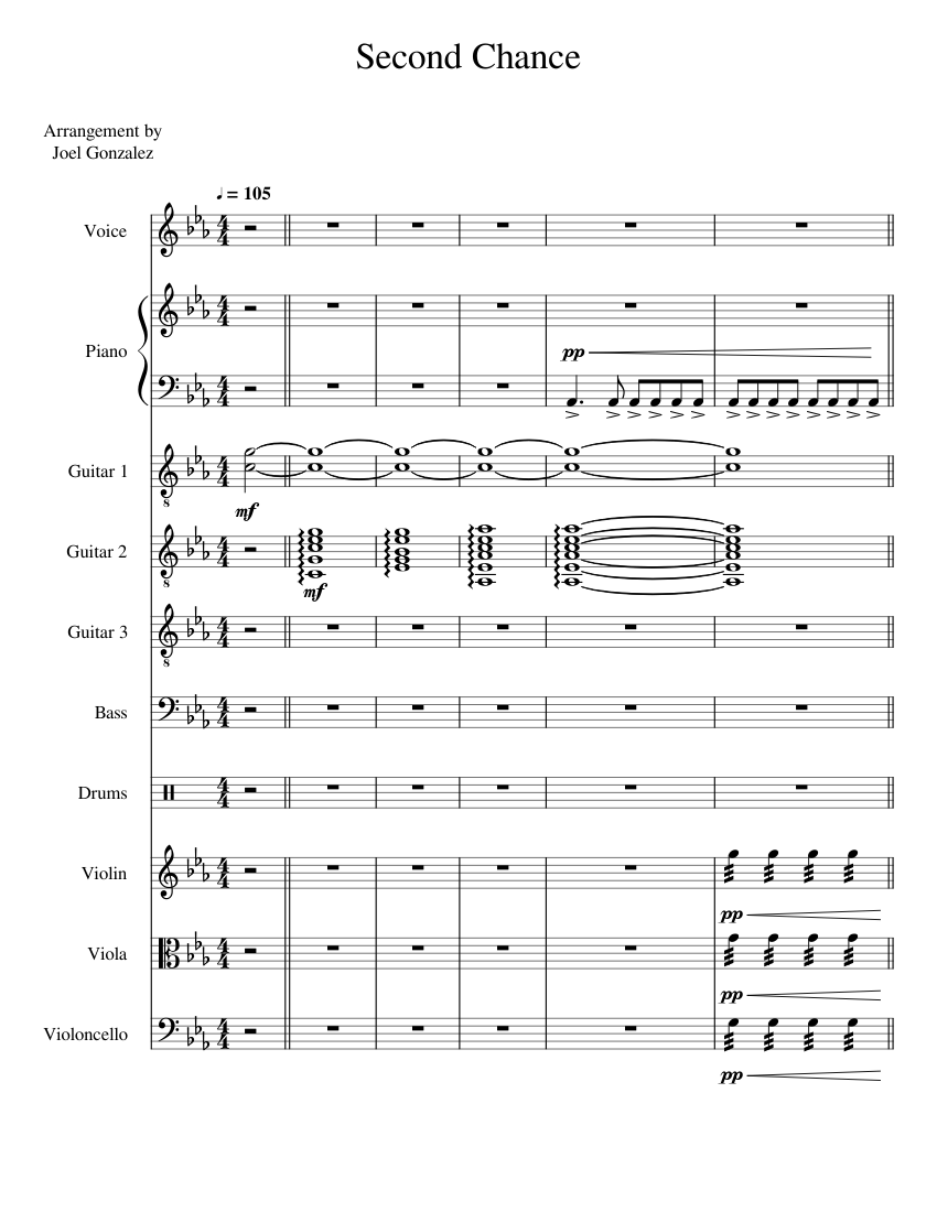 Second Chance Sheet music for Piano, Vocals, Violin, Viola & more ...