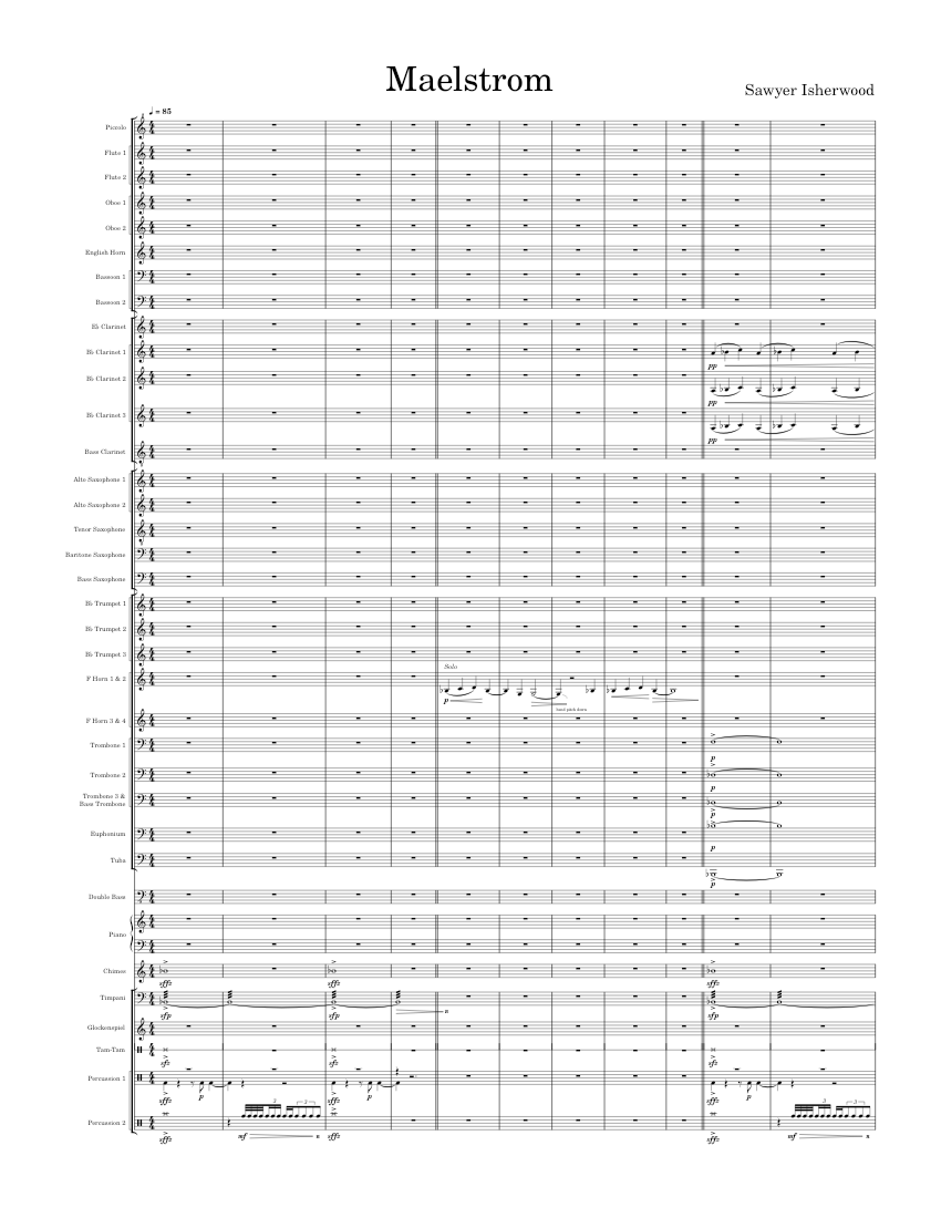 Maelstrom Sheet music for Piano, Trombone, Tuba, Flute & more ...
