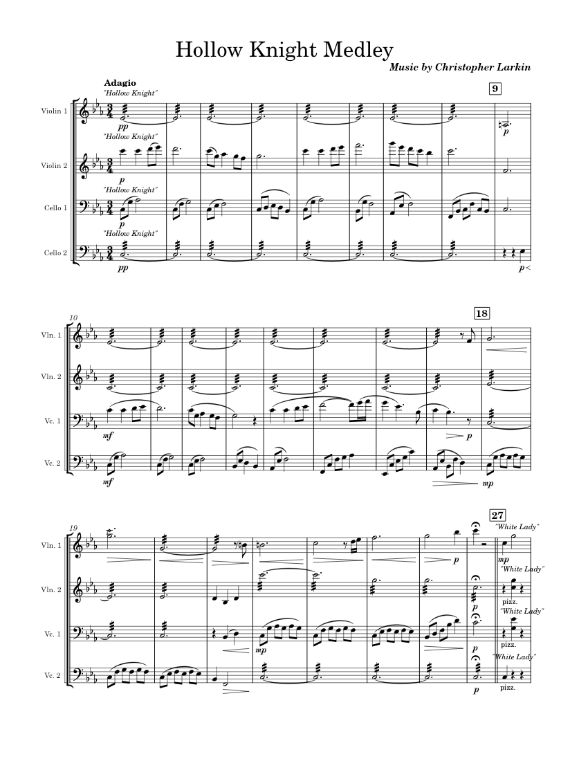 Hollow Knight Main Theme – Christopher Larkin Hollow Knight Medley ...