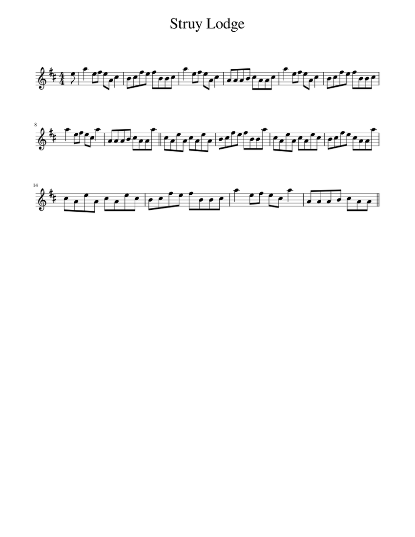 Struy Lodge Sheet music for Piano (Solo) Easy | Musescore.com