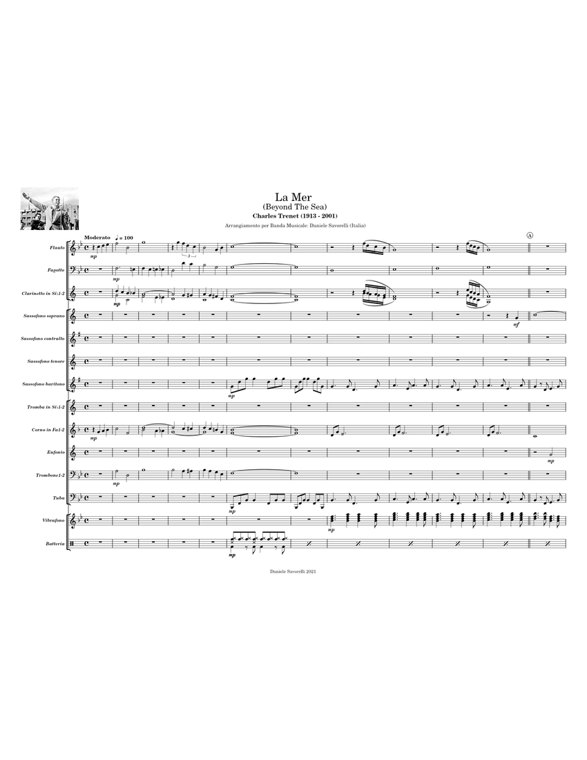 La Mer – Charles Trenet Sheet music for Trombone, Euphonium, Tuba ...