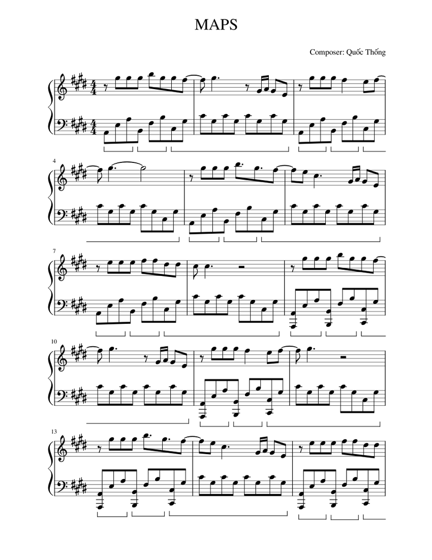 maps - piano tutorial