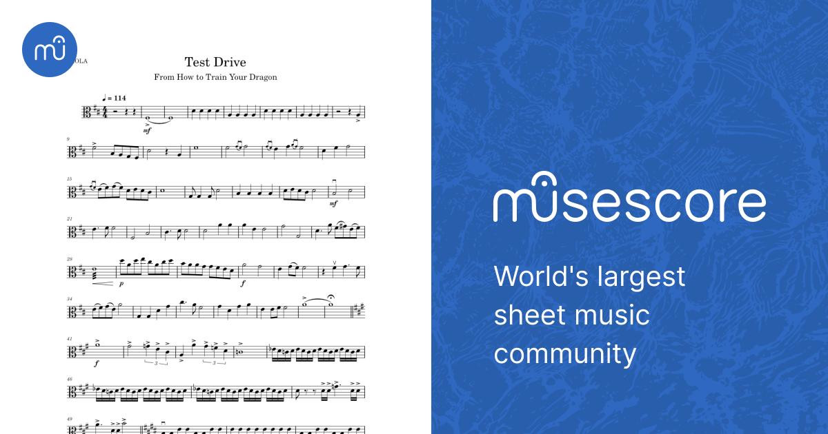Test Drive (from HTTYD) - Viola Sheet music for Viola (Solo ...