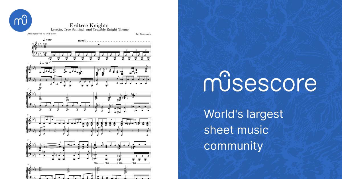 Erdtree Knights – Tai Tomisawa Sheet music for Piano (Solo) | Musescore.com