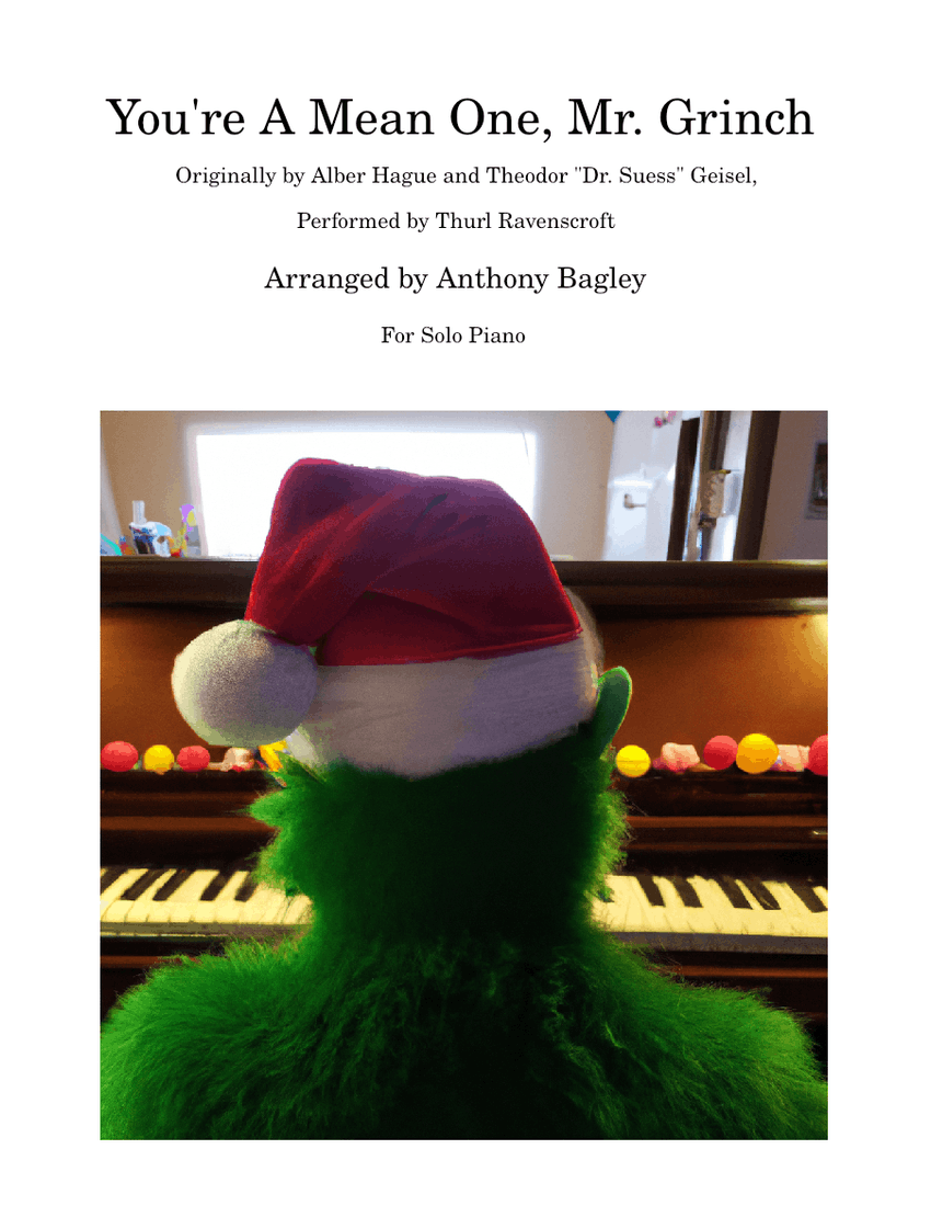 You're a Mean One, Mr. Grinch Sheet music for Piano (Solo) | Musescore.com