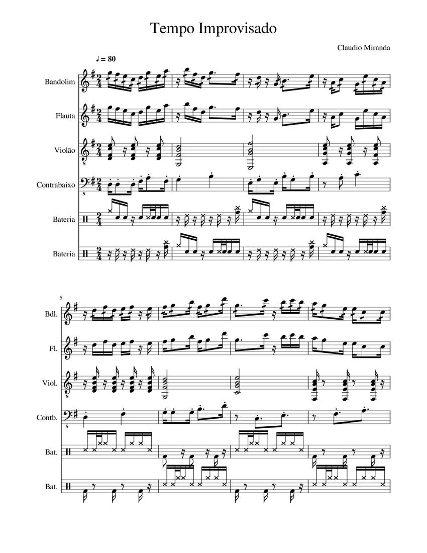 Tempo Improvisado - piano tutorial