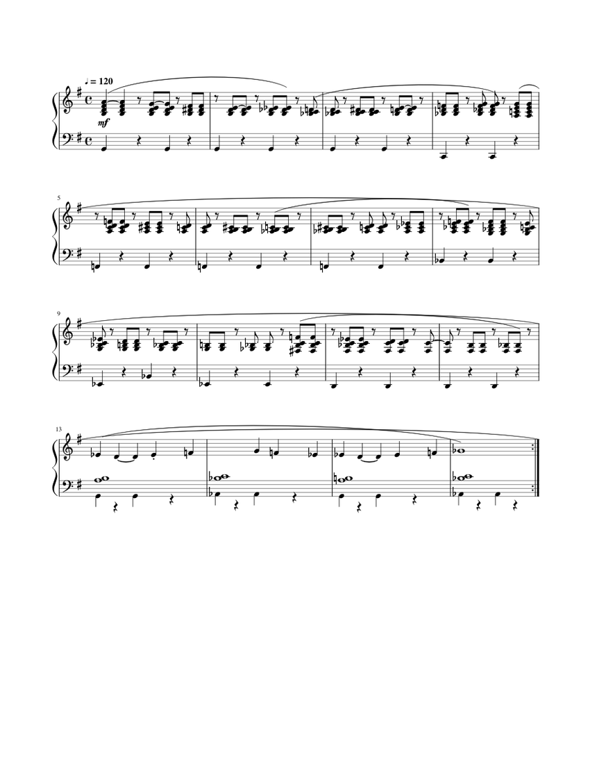 Surfboard Sheet music for Piano (Solo) | Musescore.com