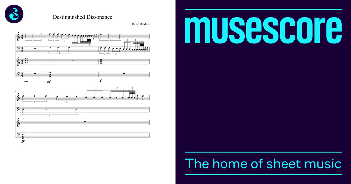 Distinguished Dissonance Sheet music for Piano (Solo) | Musescore.com