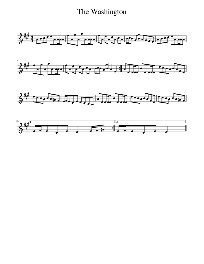 The Washington Sheet music for Piano (Solo) Easy | Musescore.com