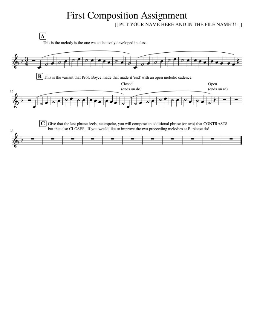 Diego Williams’ First Composition HW Sheet music for Piano (Solo ...