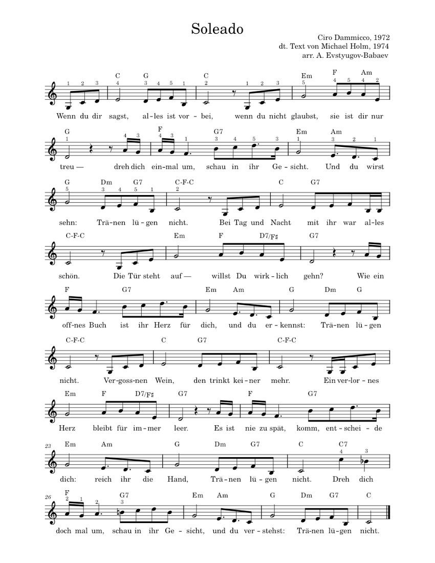 Soleado — easy piano — for complete beginners Sheet music for Piano ...