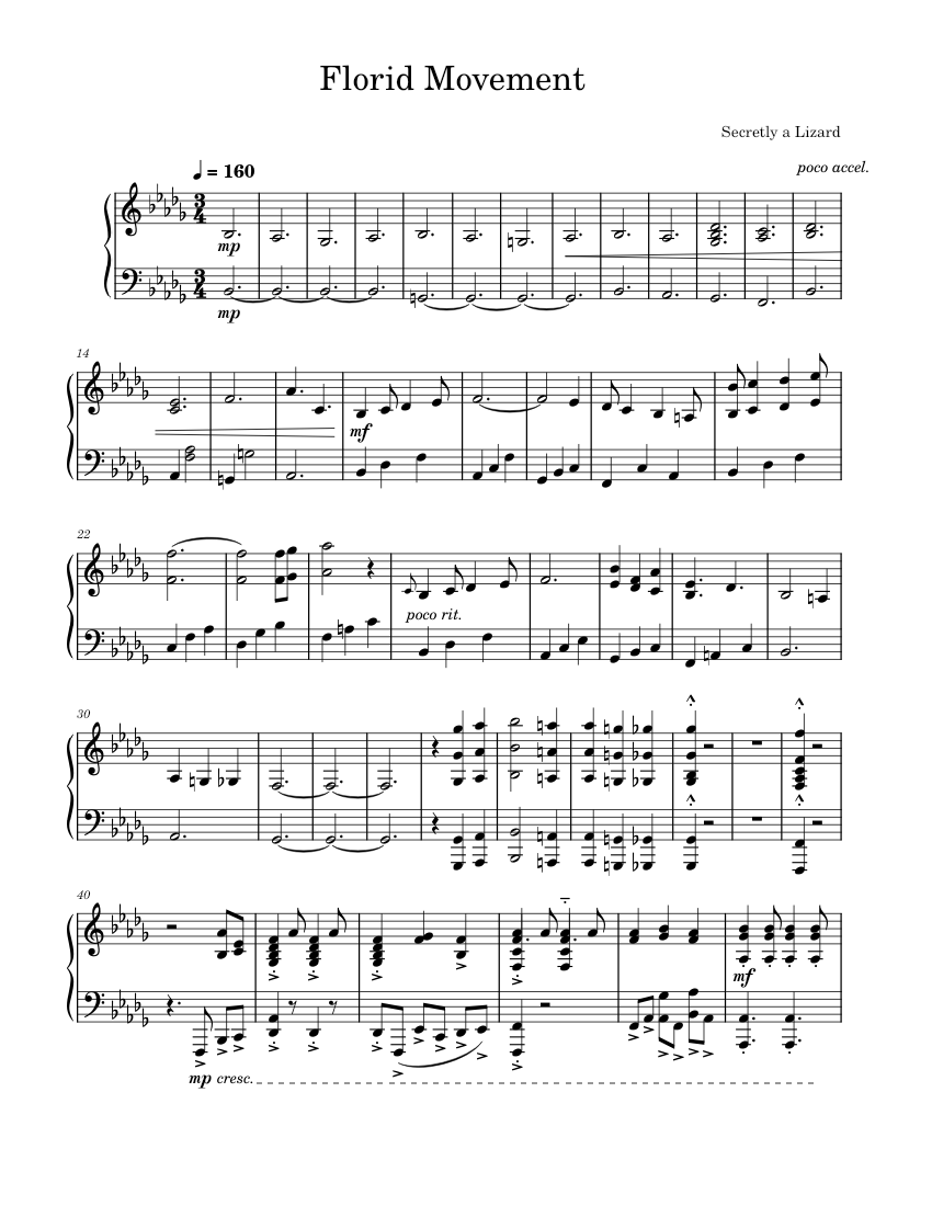 Broken Harmony/Unconventional Polyphony Sheet music for Piano (Solo ...