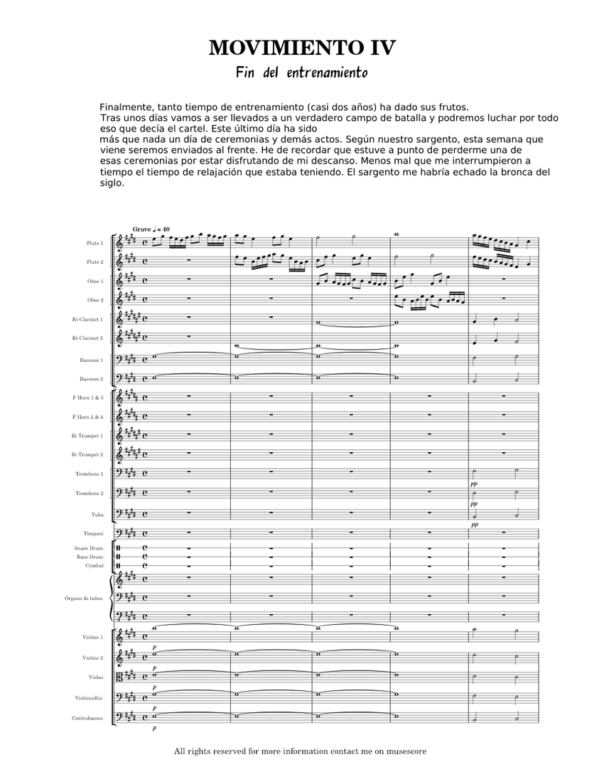 Symphony in E major and E minor. Fourth movement-Antonio José Alcázar Sheet music for Trombone ...