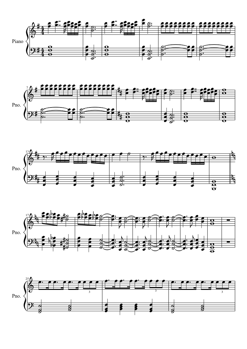 1980s horror film - Wallows Sheet Music for Piano (Solo) | MuseScore.com