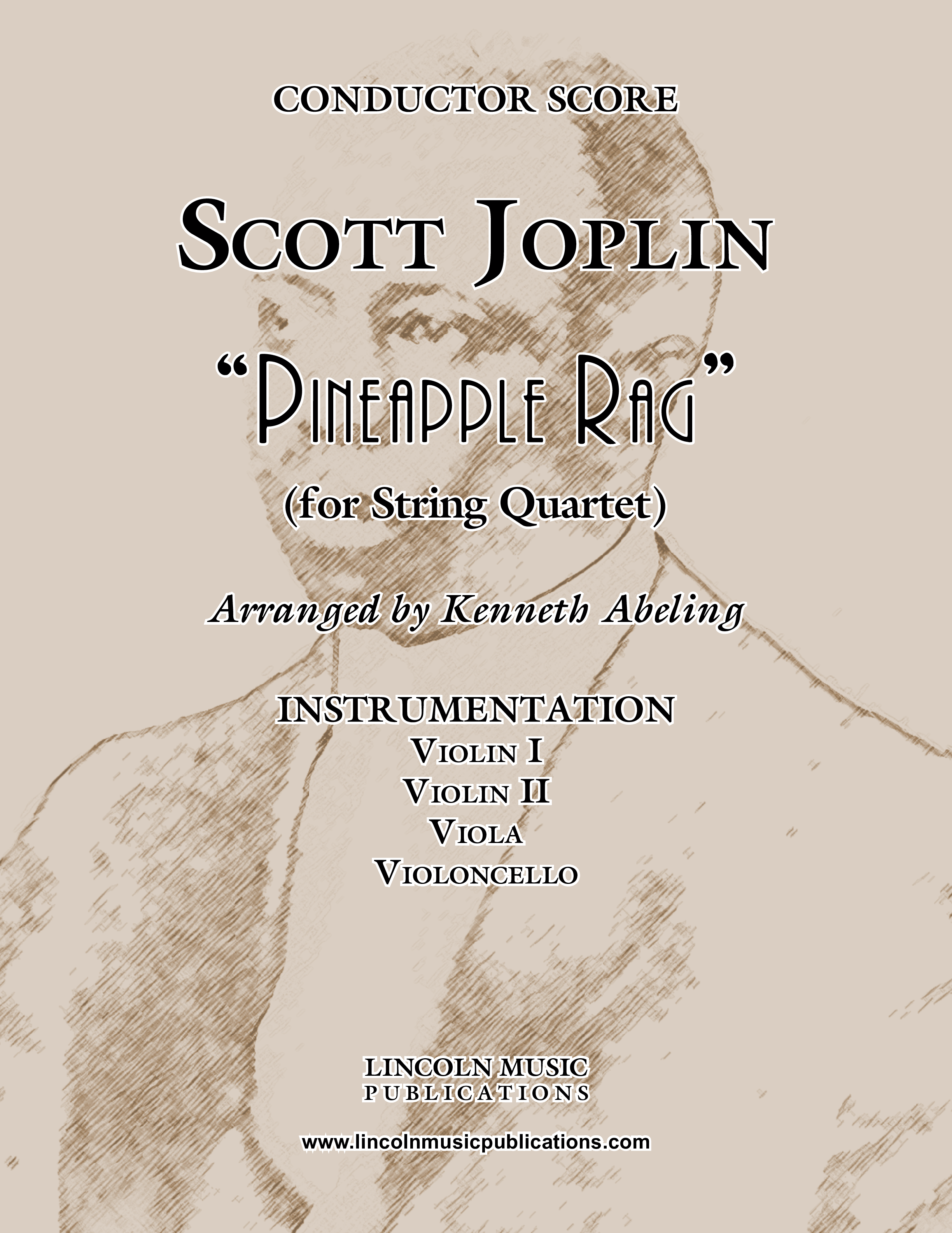 Play Official version of Joplin - “Pineapple Rag” (for Clarinet Quartet) sheet music by Scott ...