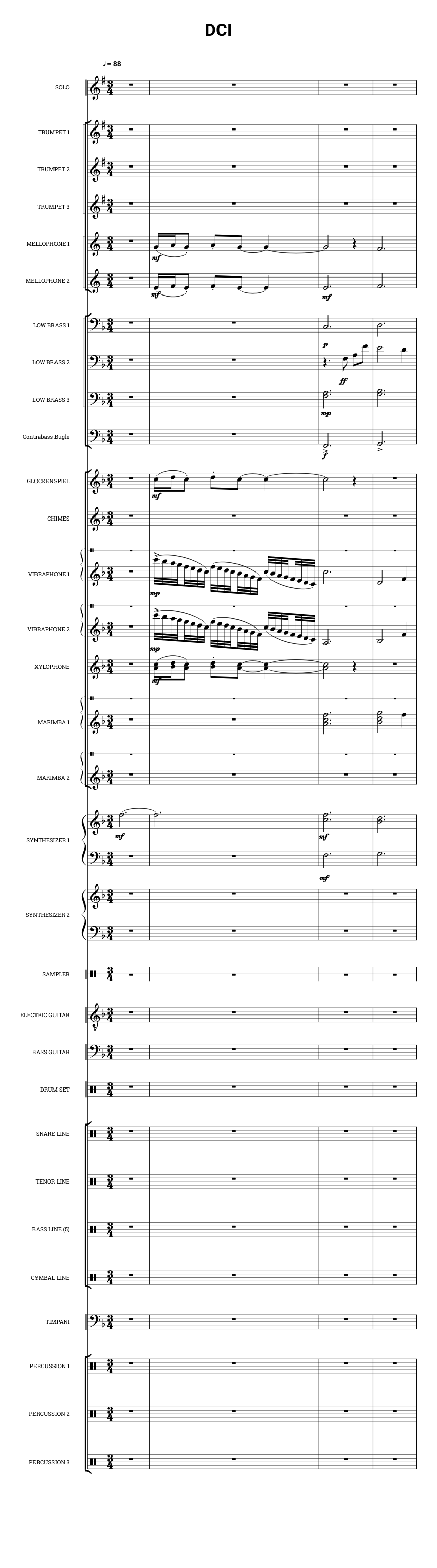 Pokemon DCI Ballad Sheet Music for Trombone, Euphonium, Tuba ...