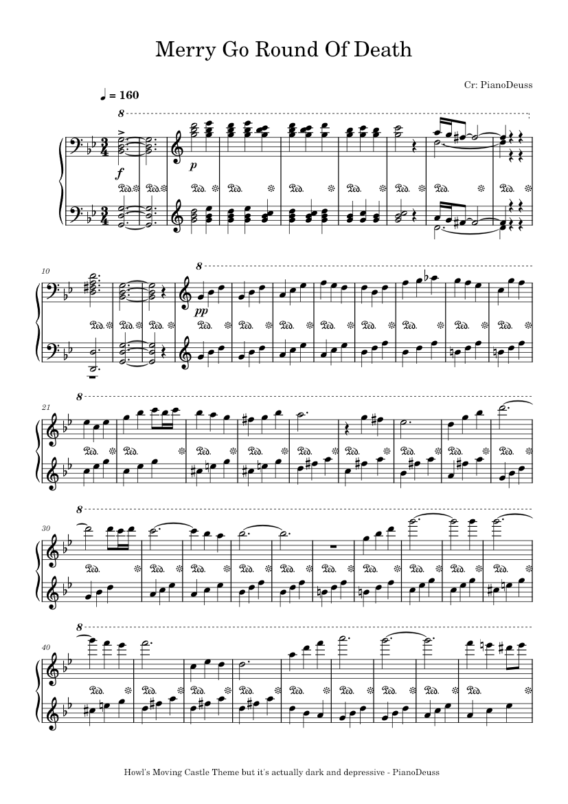 Howl's Moving Castle Theme but it's actually dark and depressive ...