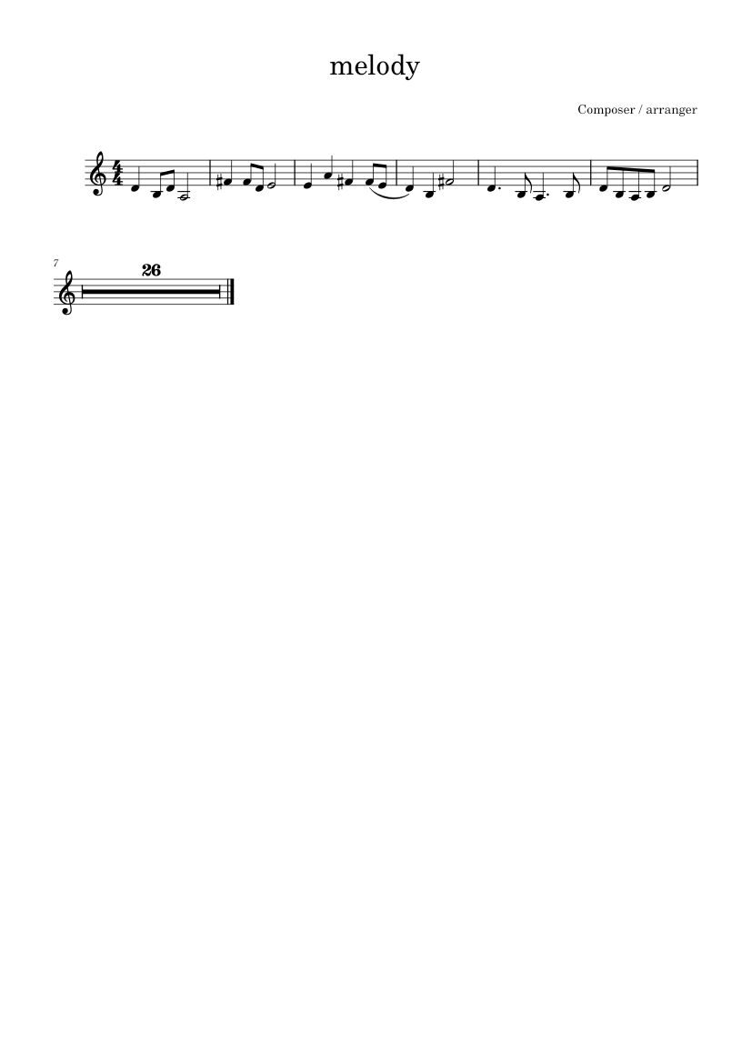 melody-Erhu Sheet music for Erhu (Solo) | Musescore.com
