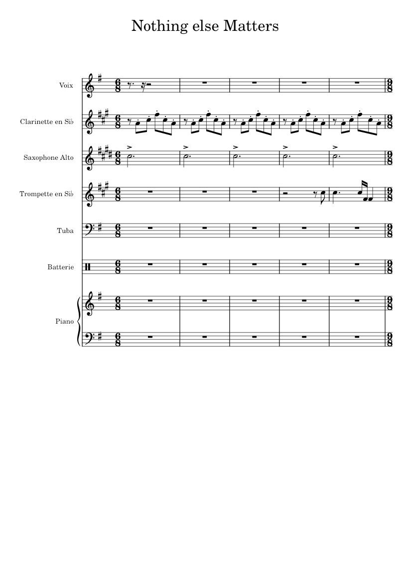 Nothing else matters – Metallica Nothing else Matters Sheet music for ...