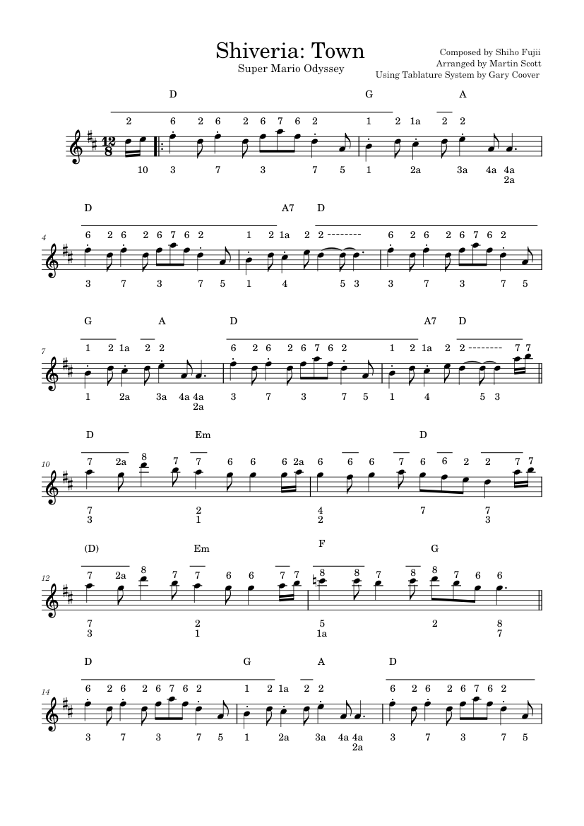 Shiveria Town – Shiho Fujii (Anglo Concertina, Super Mario Odyssey ...