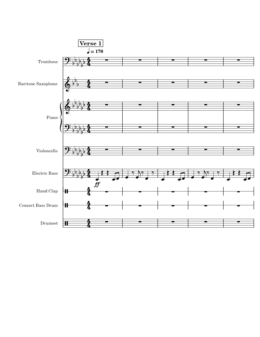 Godzilla - Eminem Sheet music for Piano, Trombone, Saxophone baritone ...