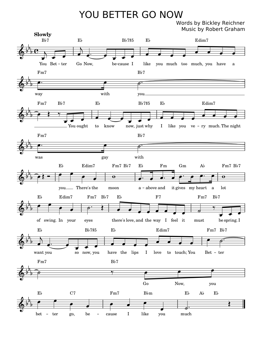 You Better Go Now - Billie Holiday Sheet music for Piano (Solo) Easy ...