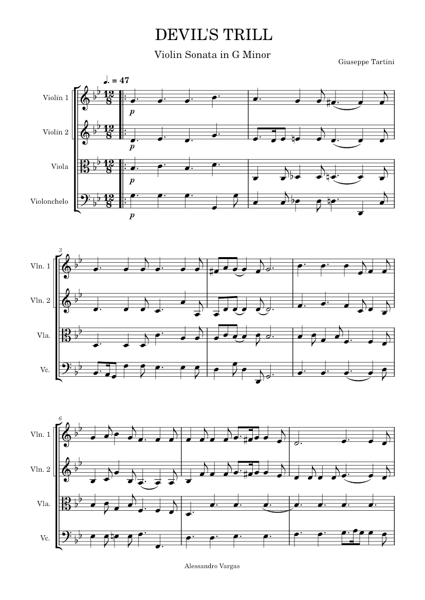 Devil’s Trill – G Tartini;Alsison Balsom Devil’s Trill – G Tartini ...